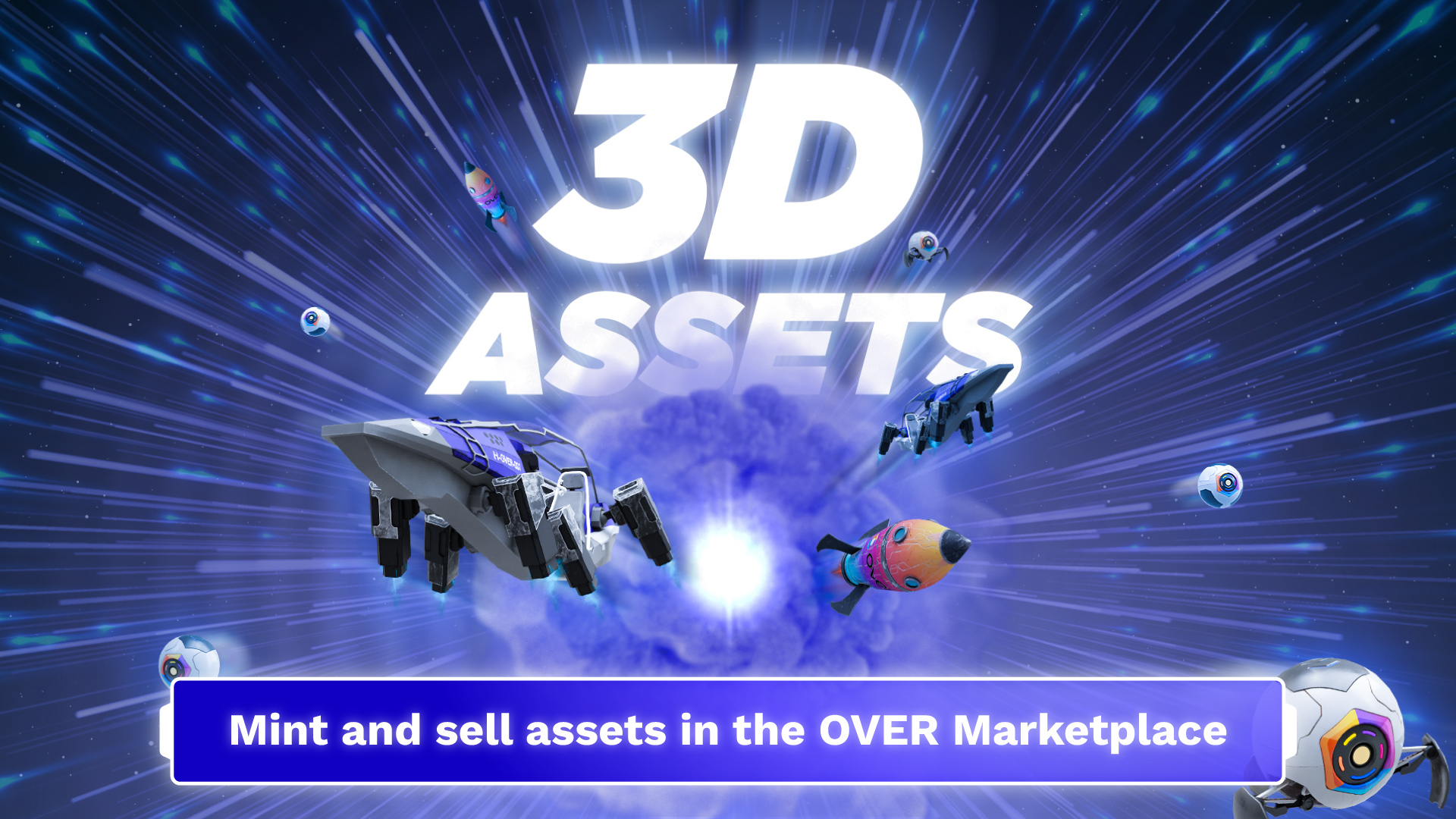3D digital assets can now be minted and sold on the OVER Marketplace ...