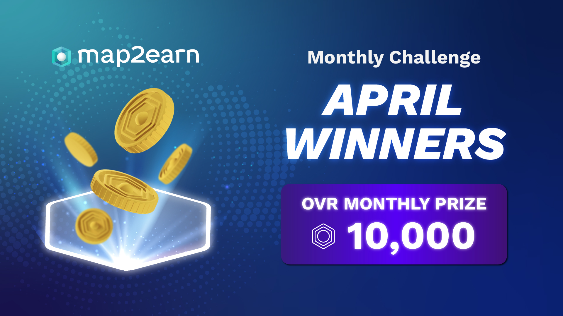 OVER map2earn® – April winners - Blog over-map2earn-april-winners - OVER