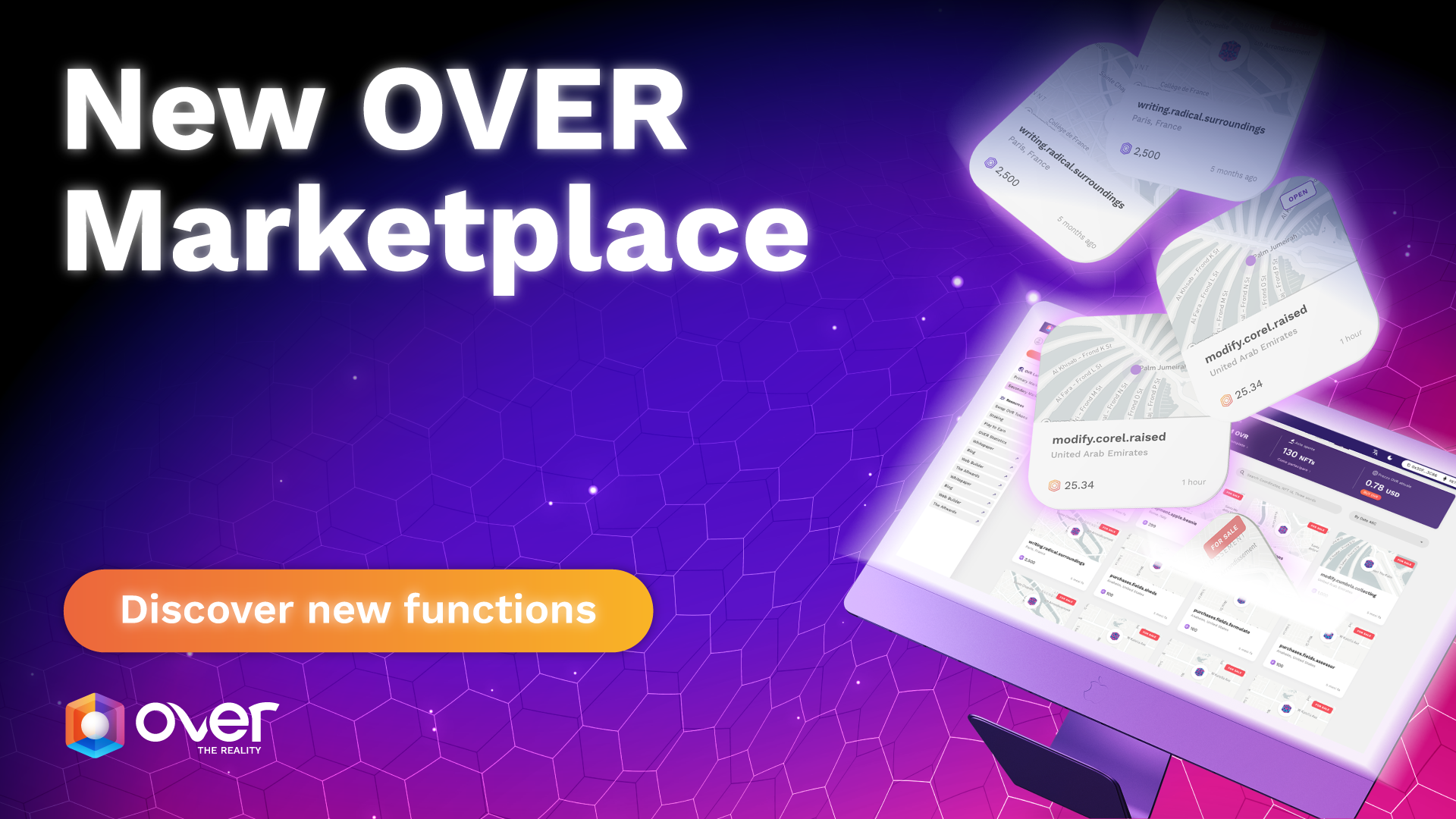 OVER Marketplace: New and Improved UX, UI and Functions - Blog over-marketplace-new-and-improved ...